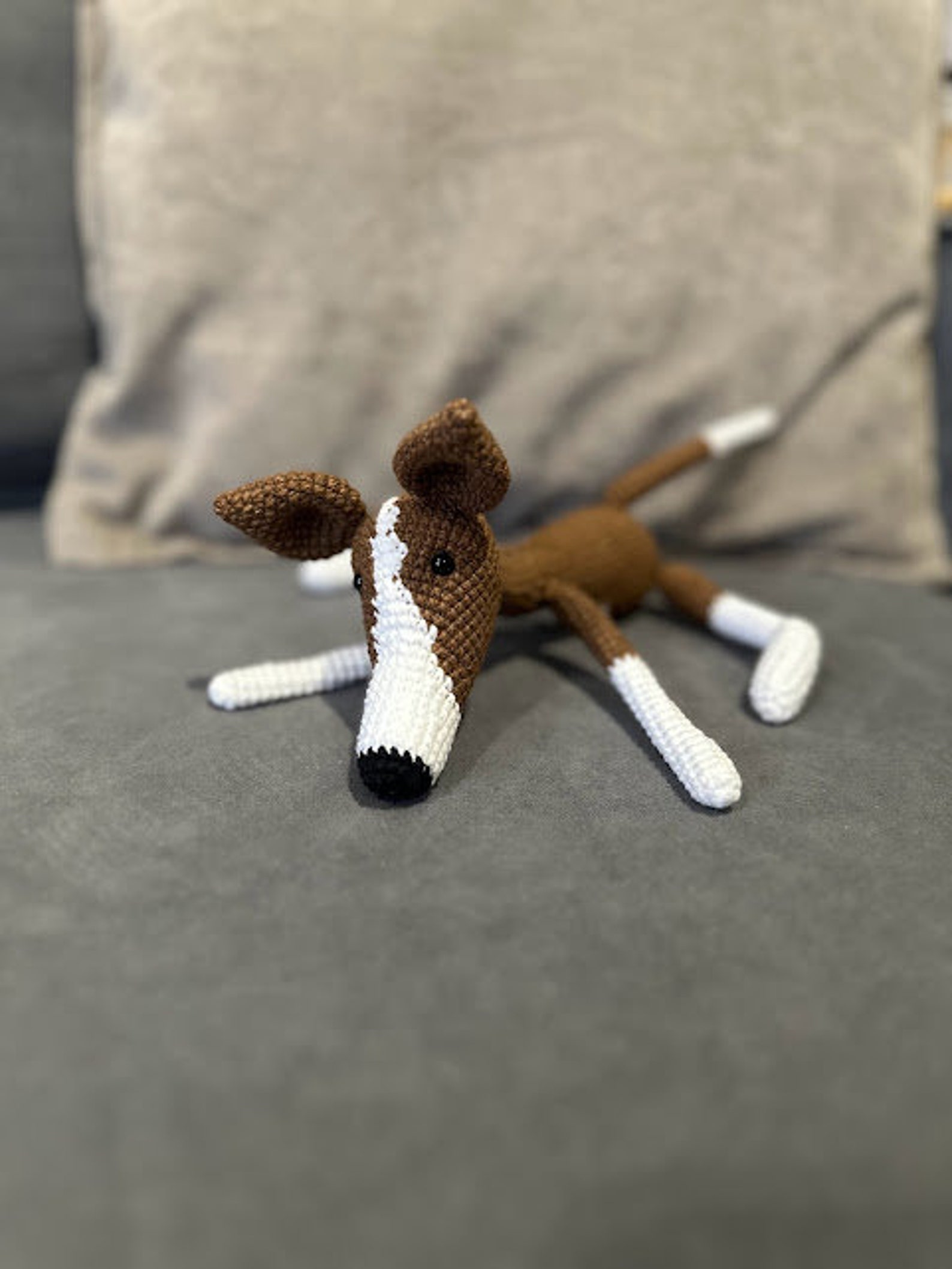 Whippet, Italian Greyhound Crochet Plush Unique Gift for Dog Owners - Etsy