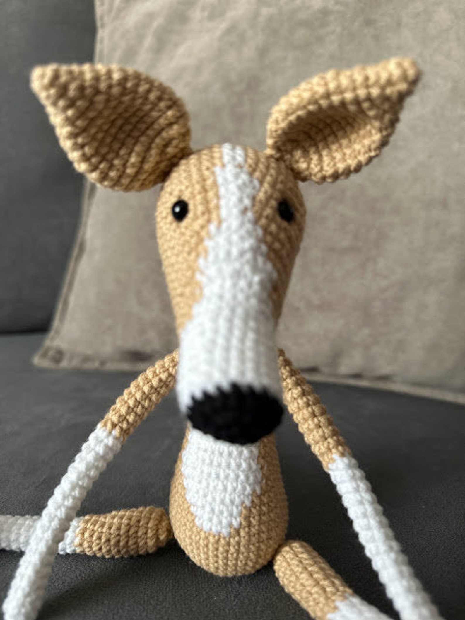 Greyhound Stuffed Toy: Handmade Plush Dog, Made to Order - Etsy