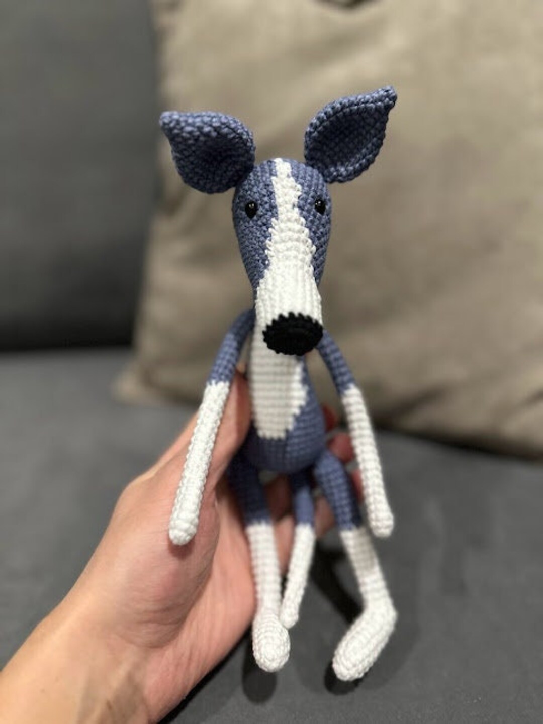 Greyhound, Whippet, Italian Greyhound Personalised Stuffed Pet Toy ...