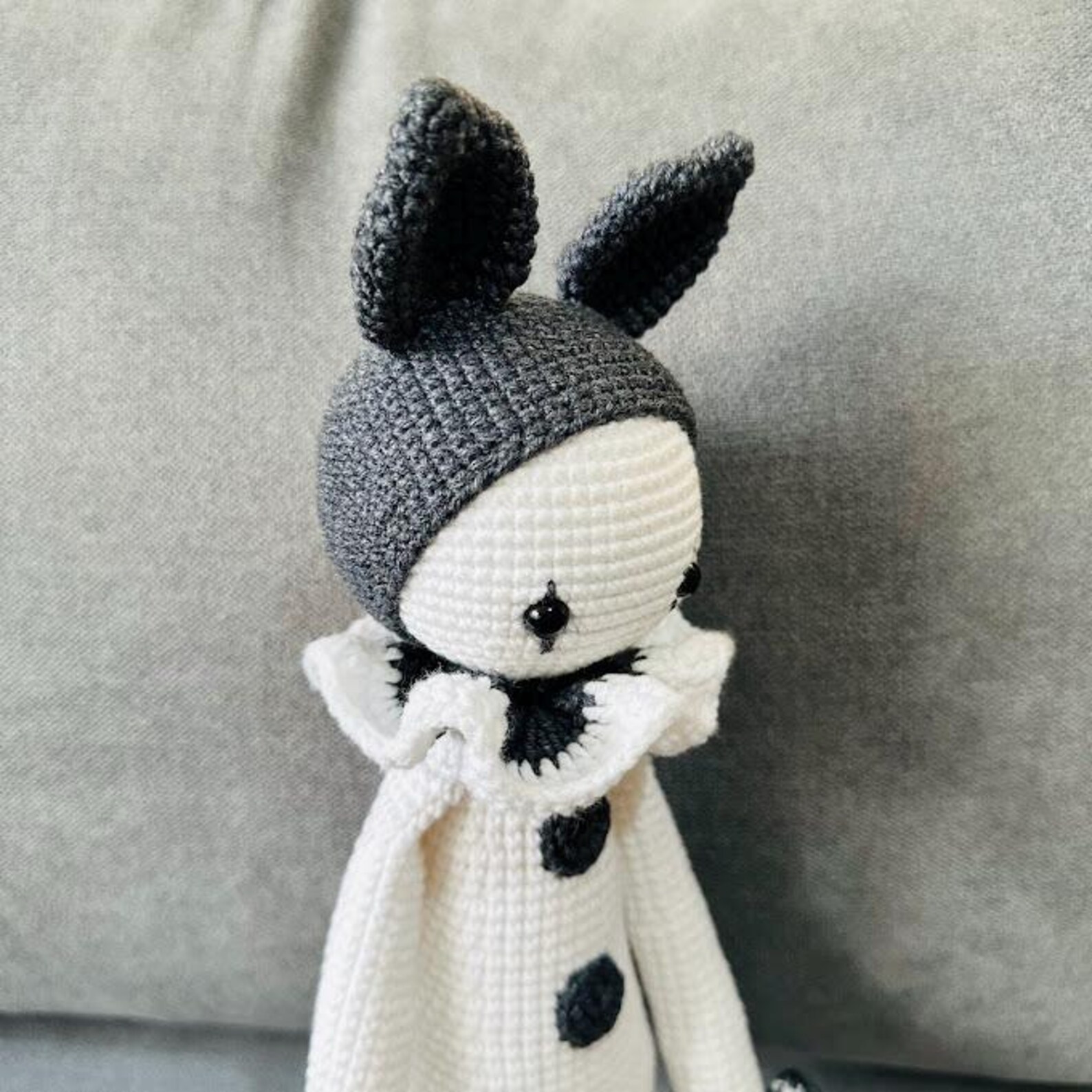 Pierrot Doll With Ears: Plush Mime Clown Gift - Etsy