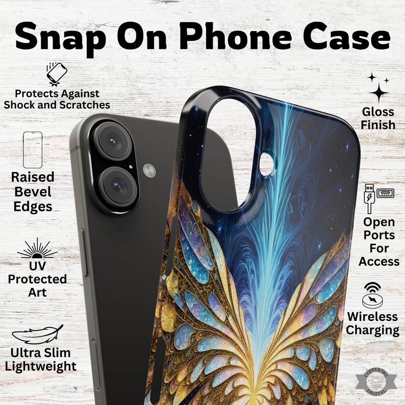 Angel Wings Cell Phone Case Ethereal Spiritual Angel Lovers Gift Snap ...
