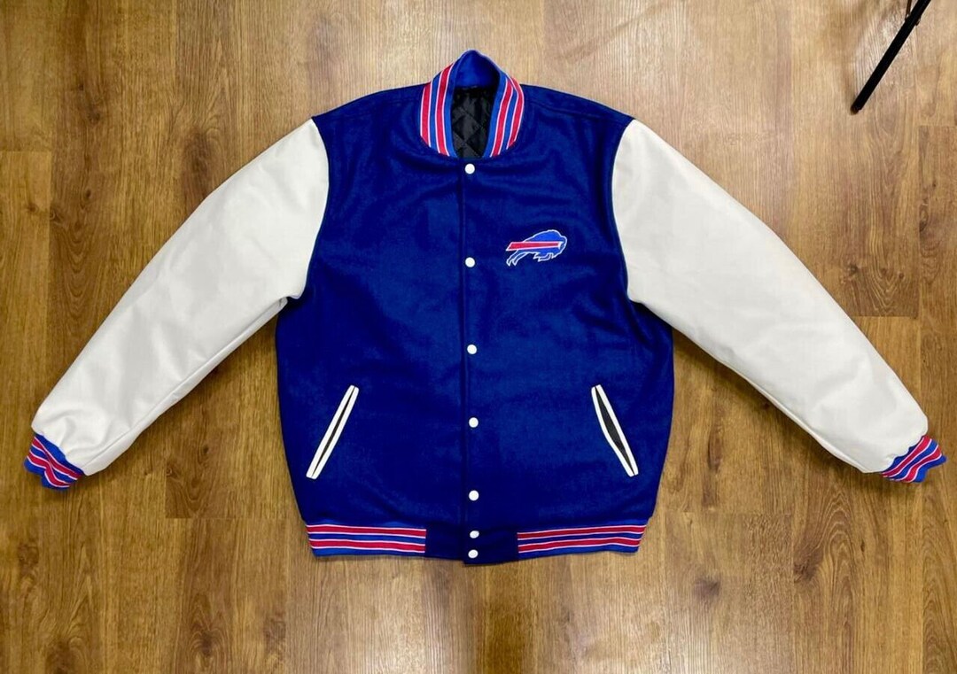 Blue & White Color Custom Made Lettermen Varsity Jacket - Etsy