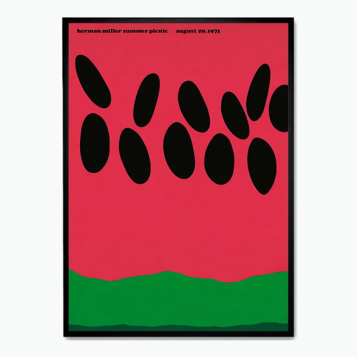 Herman Miller Watermelon Poster Art Poster Wall Art Decor Minimalistic ...