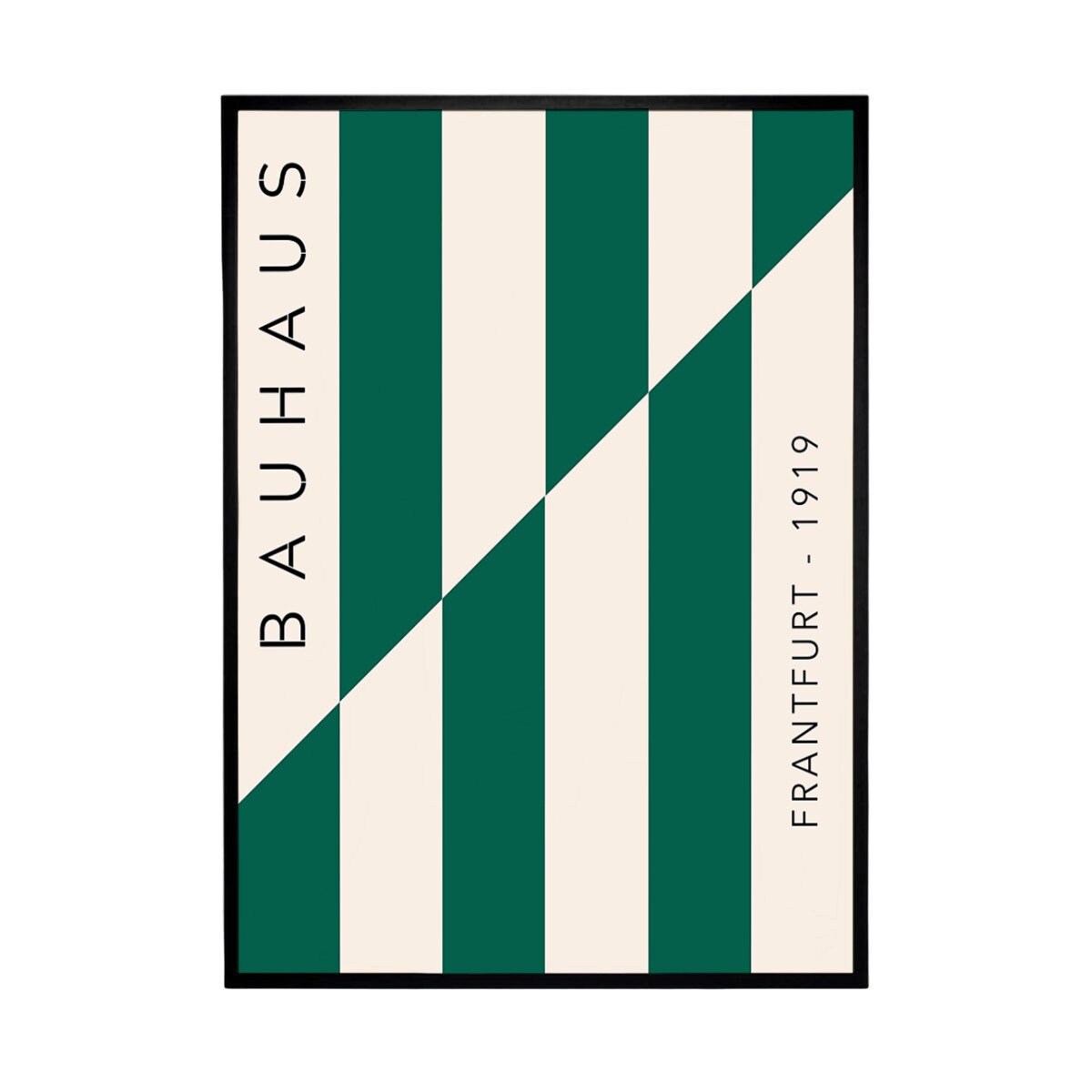 Bauhaus Green Lines Poster Bauhaus Vintage Print Abstract - Etsy