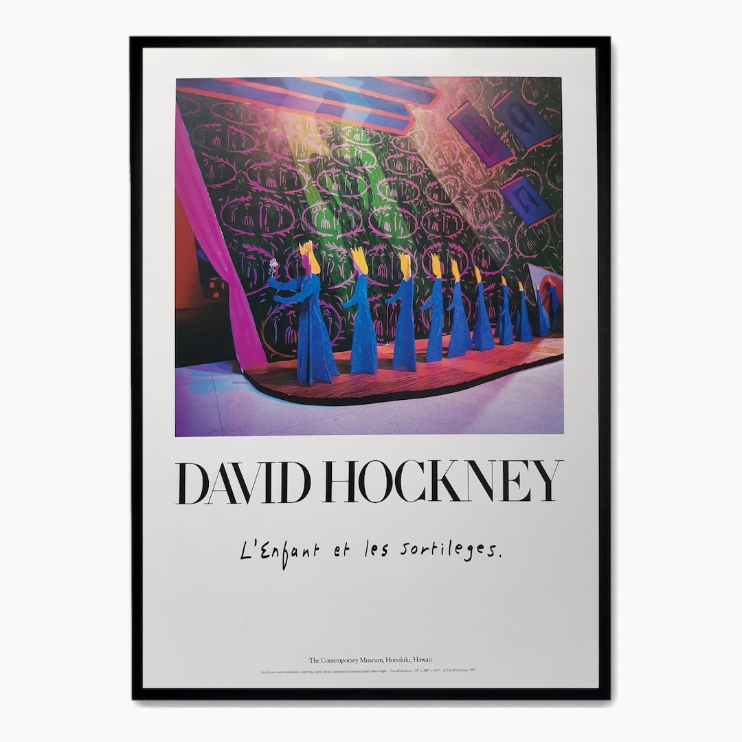 David Hockney Exhibition Poster David Hockney Contemporary Art Pop Art ...