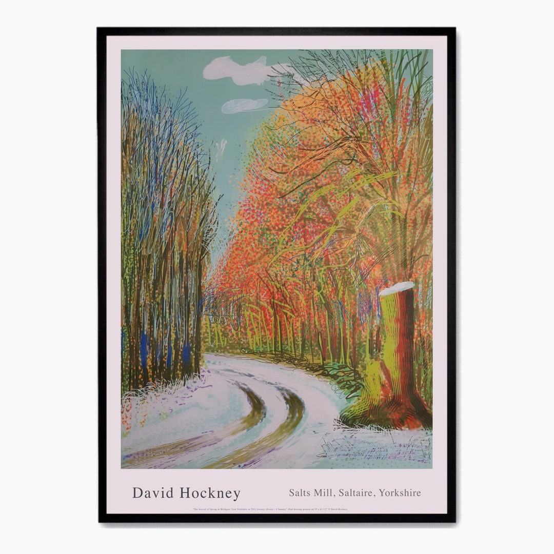 David Hockney Exhibition Poster David Hockney 8 January Contemporary ...