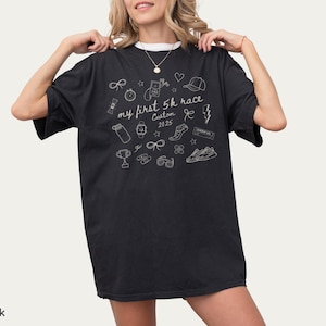 Personalized 5K Running Shirt, Custom First 5K Running Motivation Gift ...