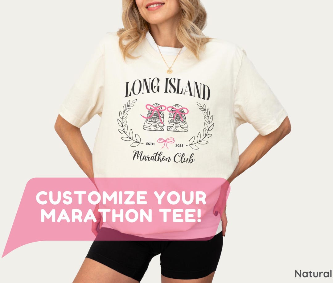 Personalized Marathon Shirt, Custom Matching Marathon T-shirt for Her ...