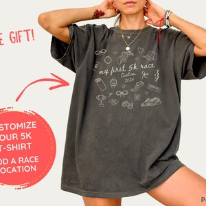 Personalized 5K Running Shirt, Custom First 5K Running Motivation Gift ...