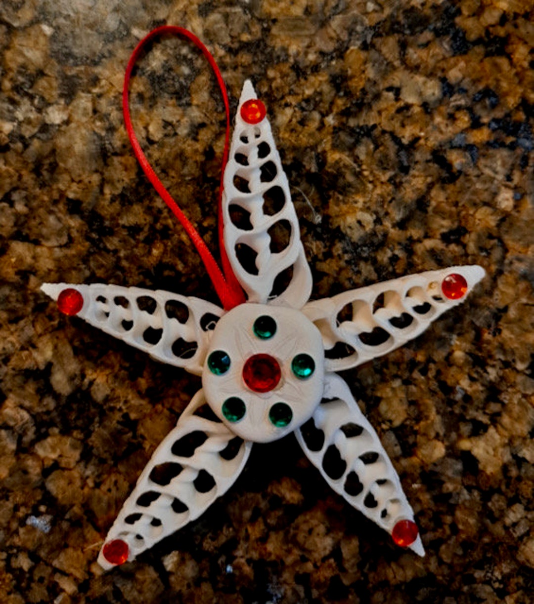 Double-sided Star-shaped Shell Christmas Ornament - Etsy