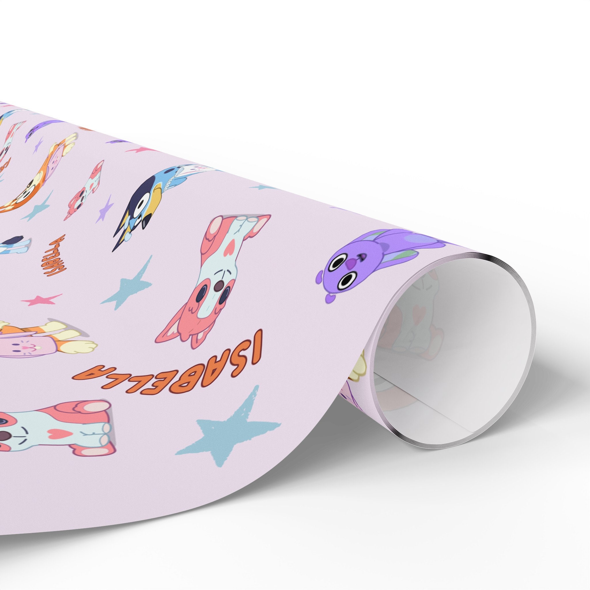 Custom Bluey Gift Wrap for Girls Bluey Birthday Gift Wrapping Paper ...