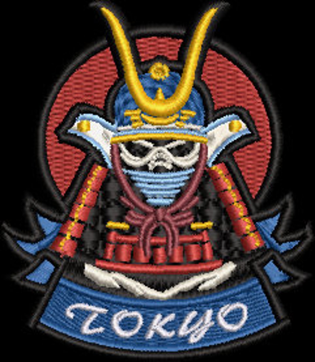 Japanese Samurai Machine Embroidery File - Etsy