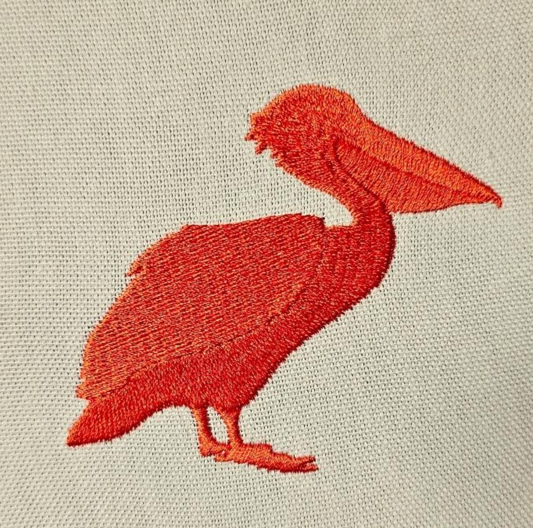 Pelican Design File for Embroidery for Hats or Shirts With 3 Sizes!! - Etsy