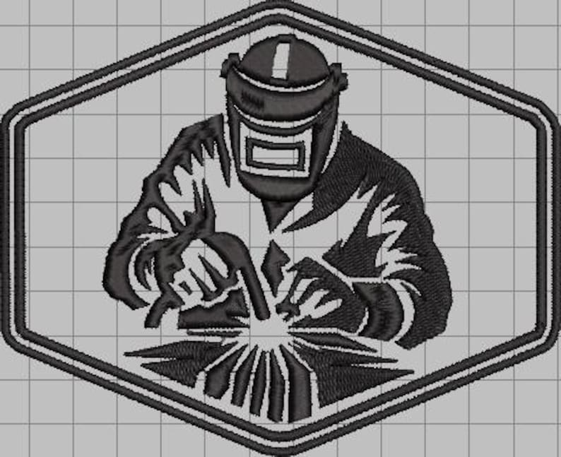 Welding Embroidery File for Hats or Shirts 3 Sizes! - Etsy