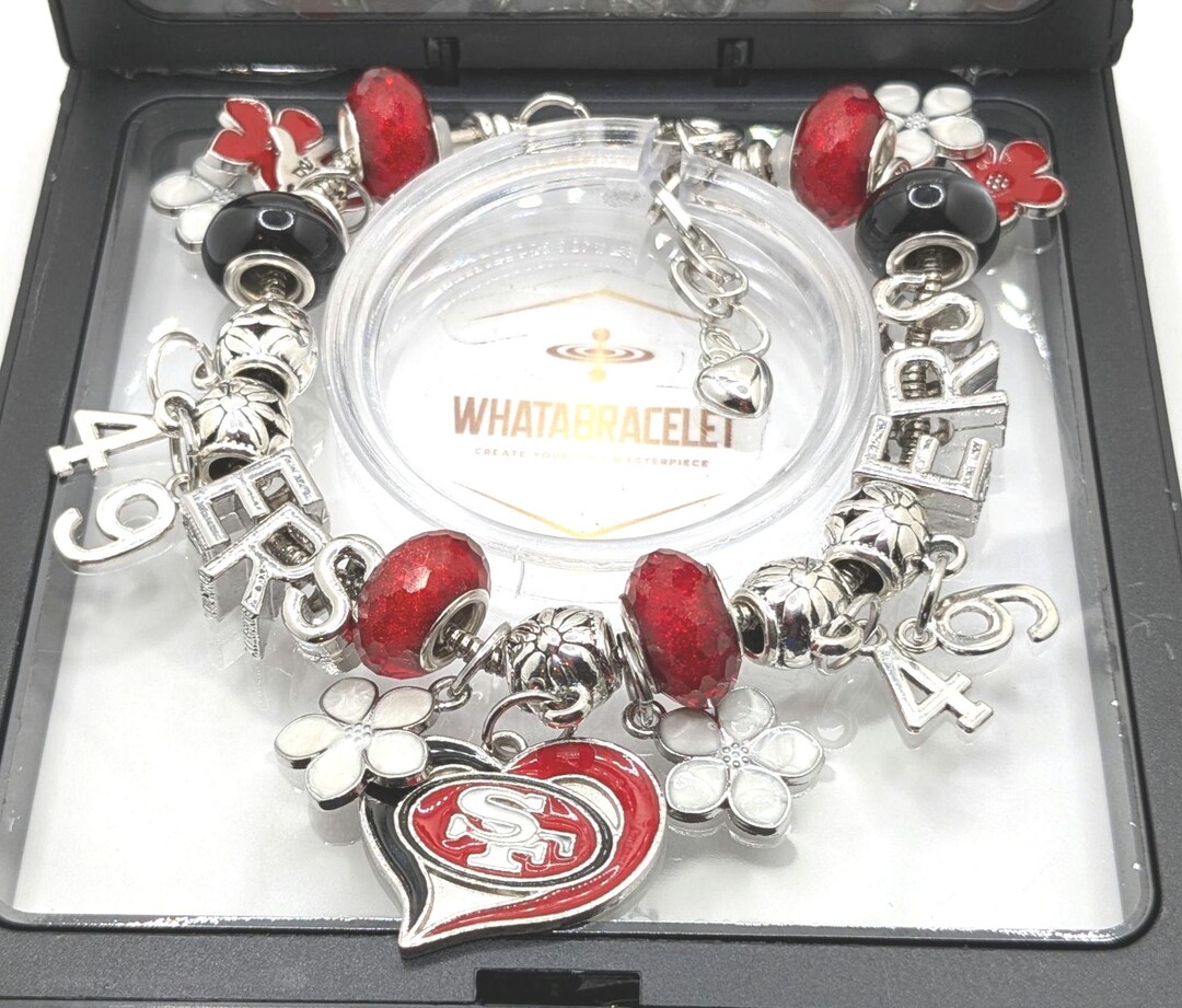 San Francisco 49ers Football Team Bracelet - Etsy