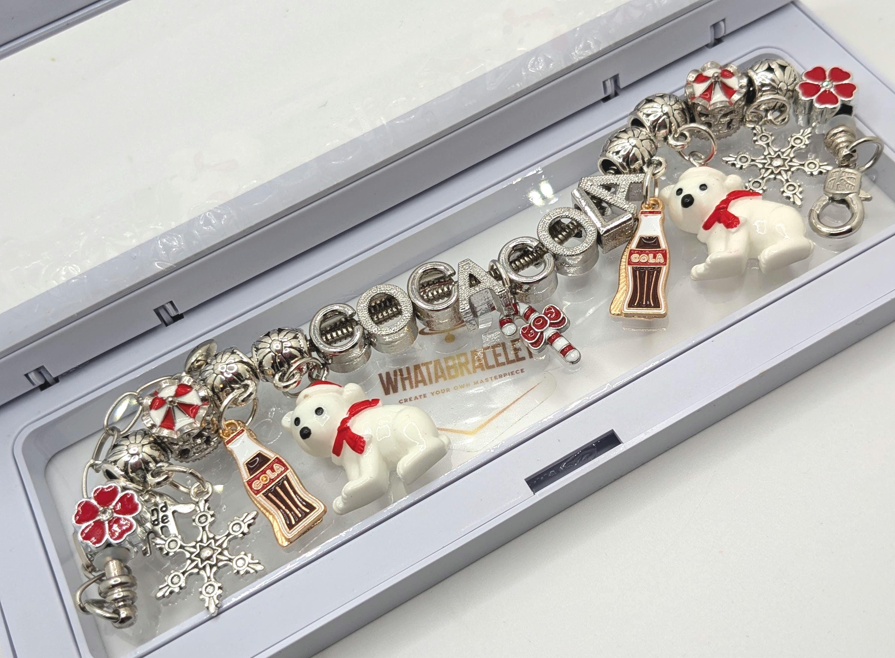 Vintage Coca-cola Polar Bears Bracelet - Etsy