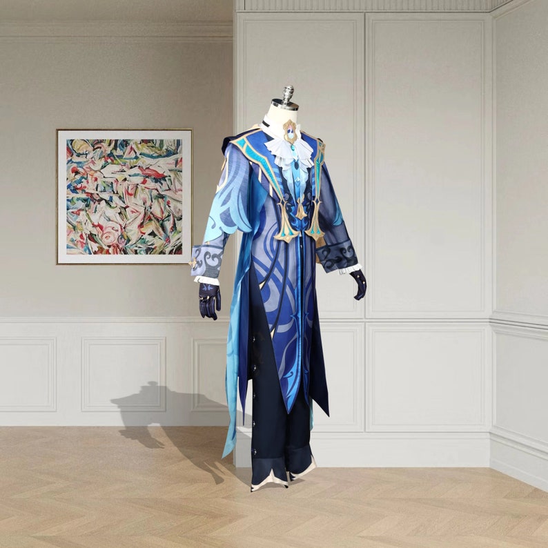 Genshin Impact Neuvillette Cosplay Costume Halloween Party Costumes ...