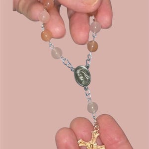 Sacred Heart Mini Rosary,mother of Mercy/divine Mercy One Decade Rosary ...