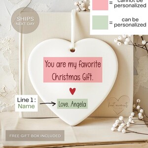 You Are My Favorite Christmas Gift Personalized Christmas Gift for ...