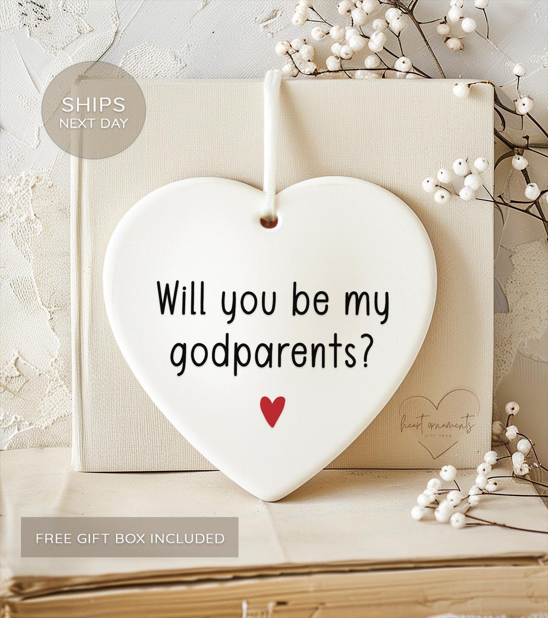 Will You Be My Godparents? - Godparent Proposal Ornament - Gift for ...