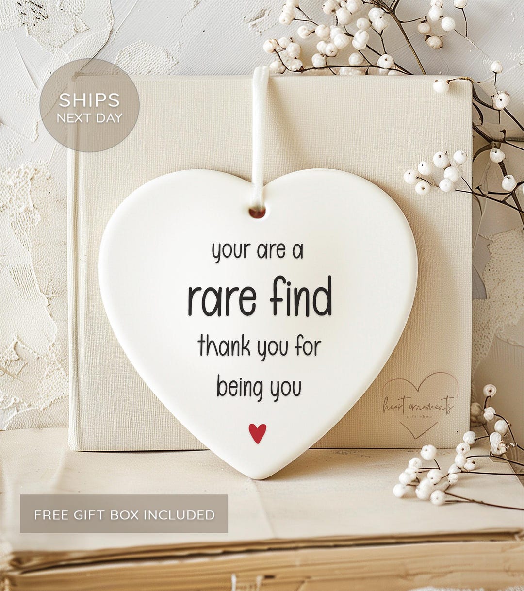 You Are A Rare Find - Friendship Appreciation Ornament - Gift for Best ...