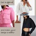 Cropped Shirt PDF Digital Sewing Pattern BUNDLE – With Over 100 ...