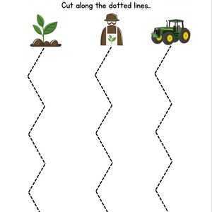 Farm Themed Scissor Skills - Etsy