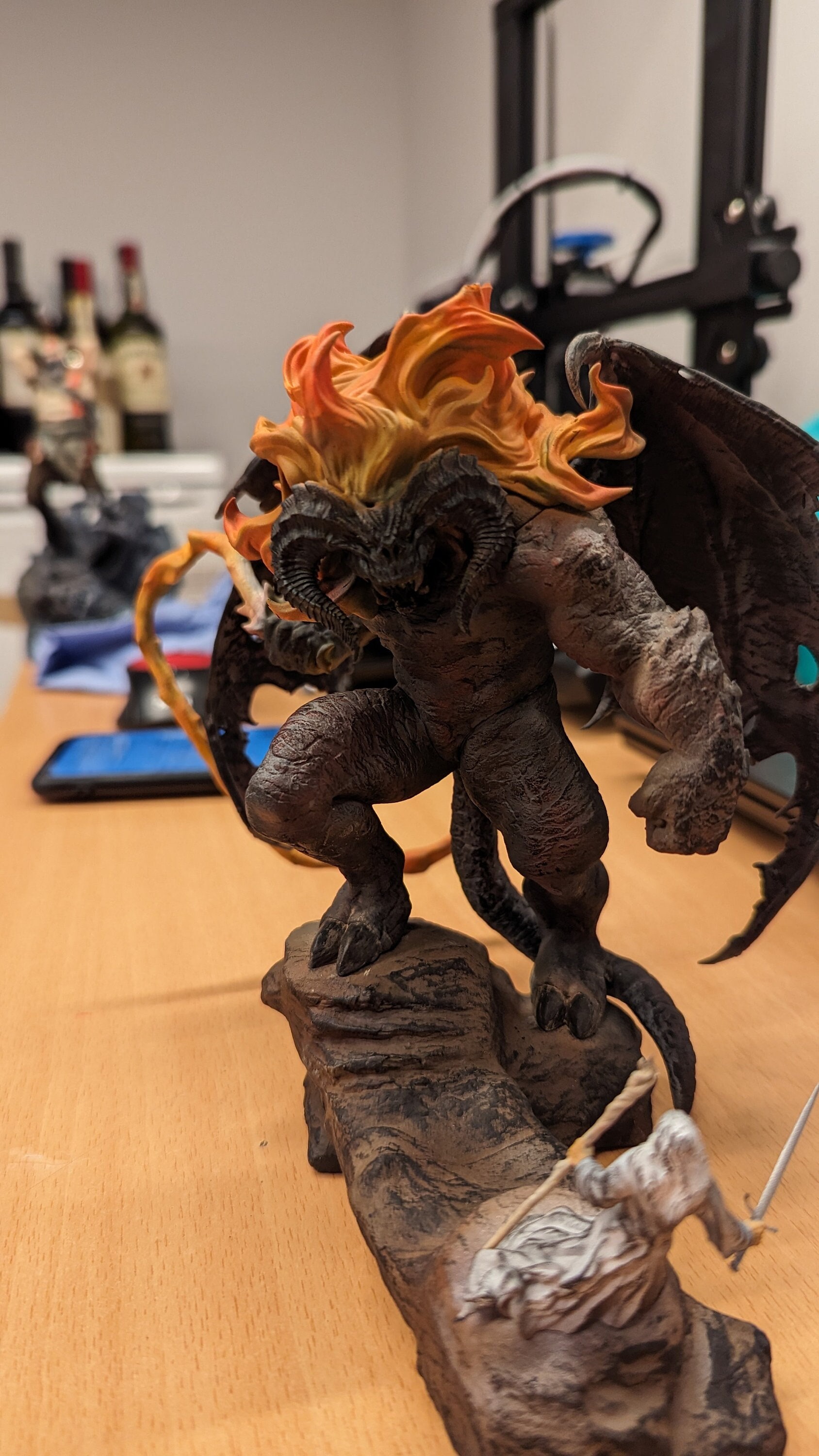 Balrog and Gandalf the Grey, 3D Printed Statue , for Boyfriend ...