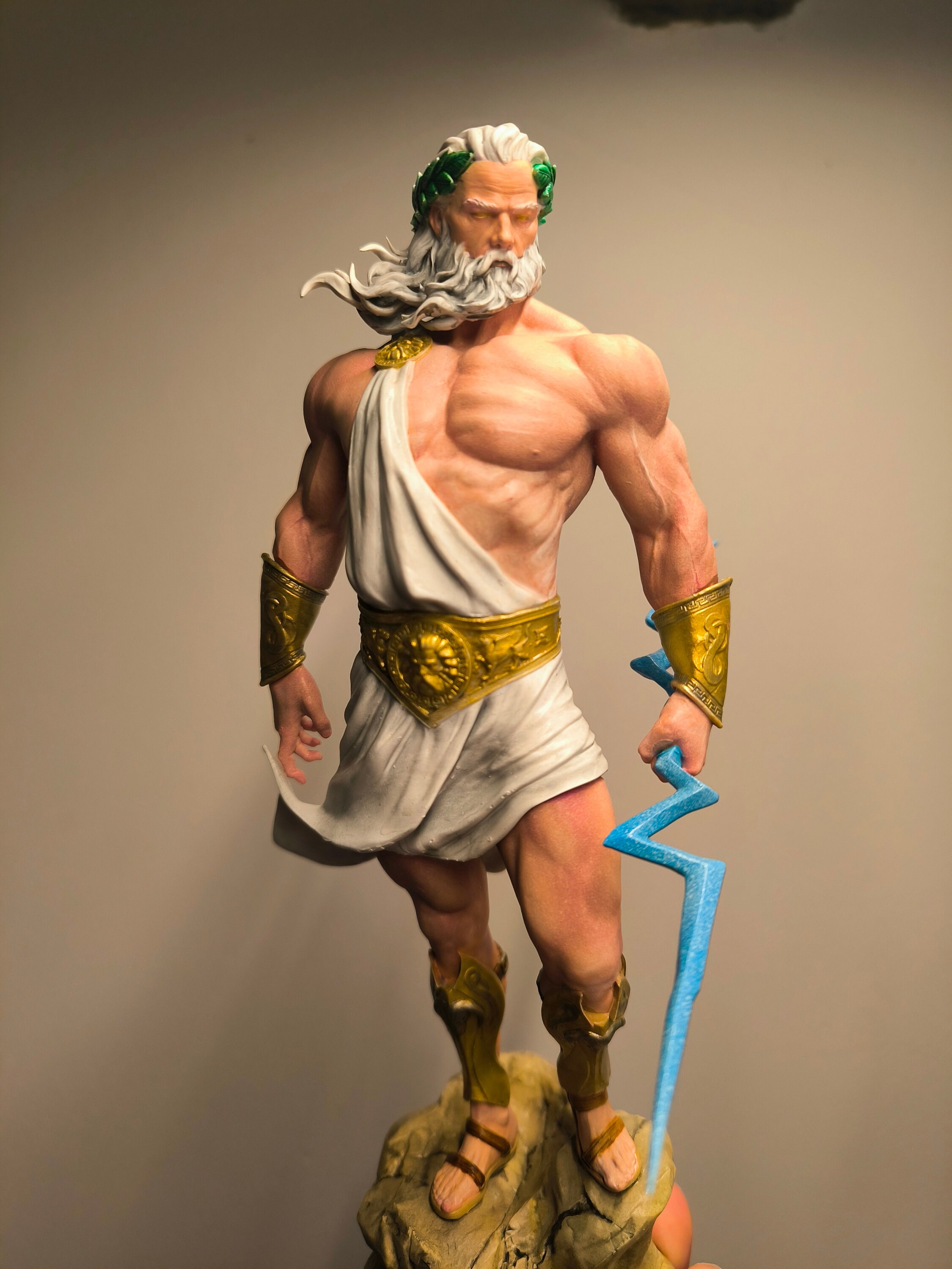 God Zeus Statue 3D Printed and Painted for Boyfriend / Husband, Geek ...