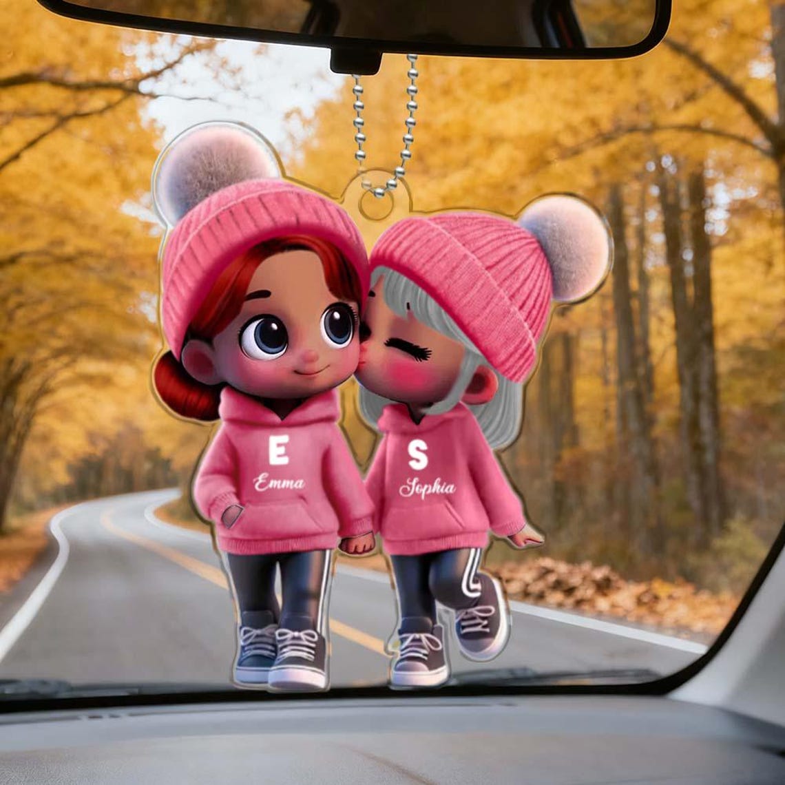 Custom Couple Cartoon Hanging Ornament - Etsy