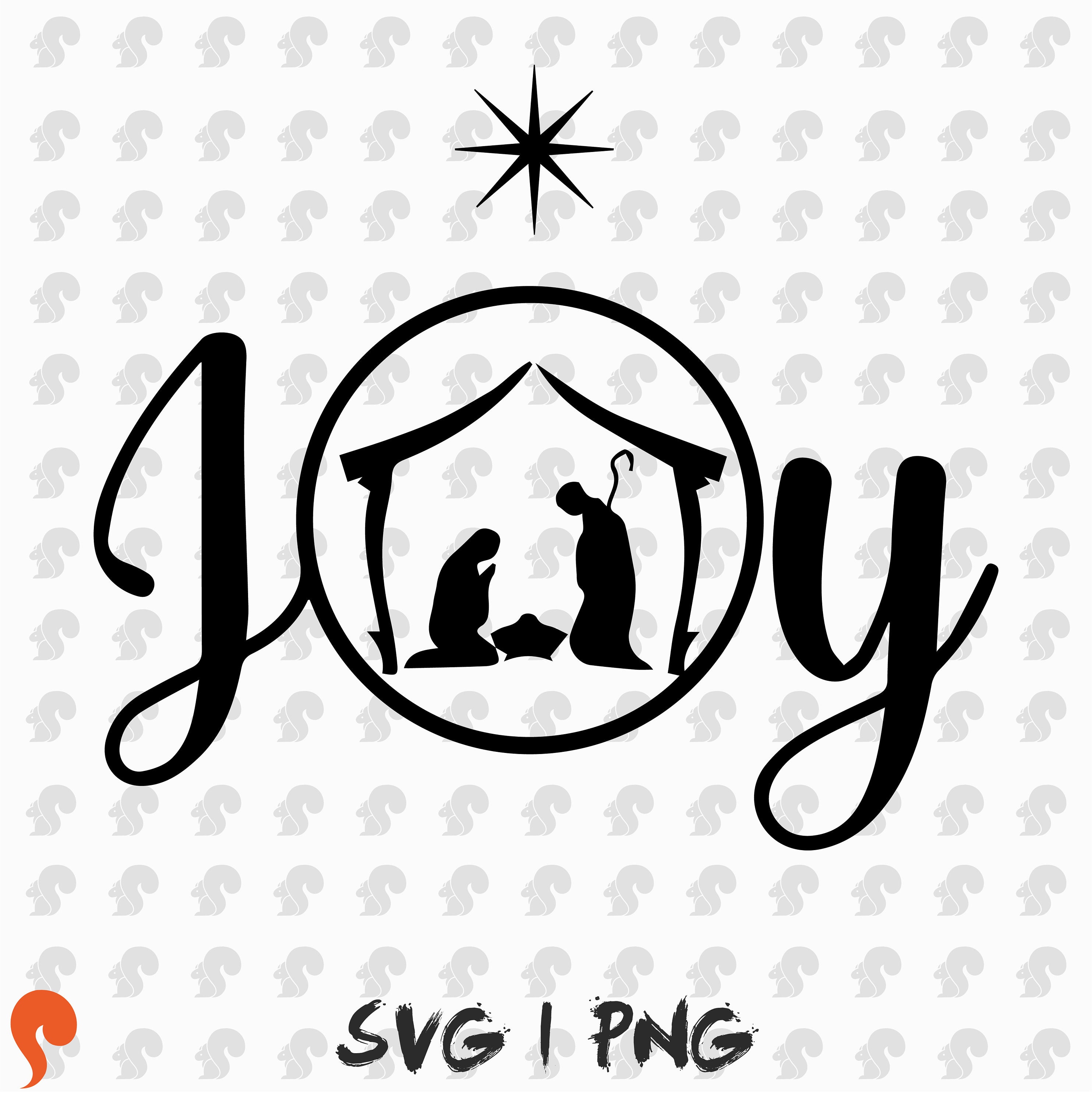 JOY SVG PNG, Nativity Scene Svg, True Story Nativity Svg, Jesus Birth ...