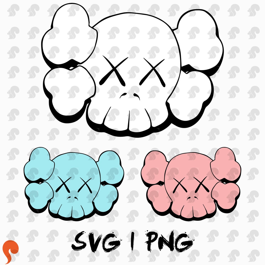 Kaws Face Svg, Kaws Skull Svg, Kaws Figure PNG, Kaws Png Svg , Kaws Svg ...