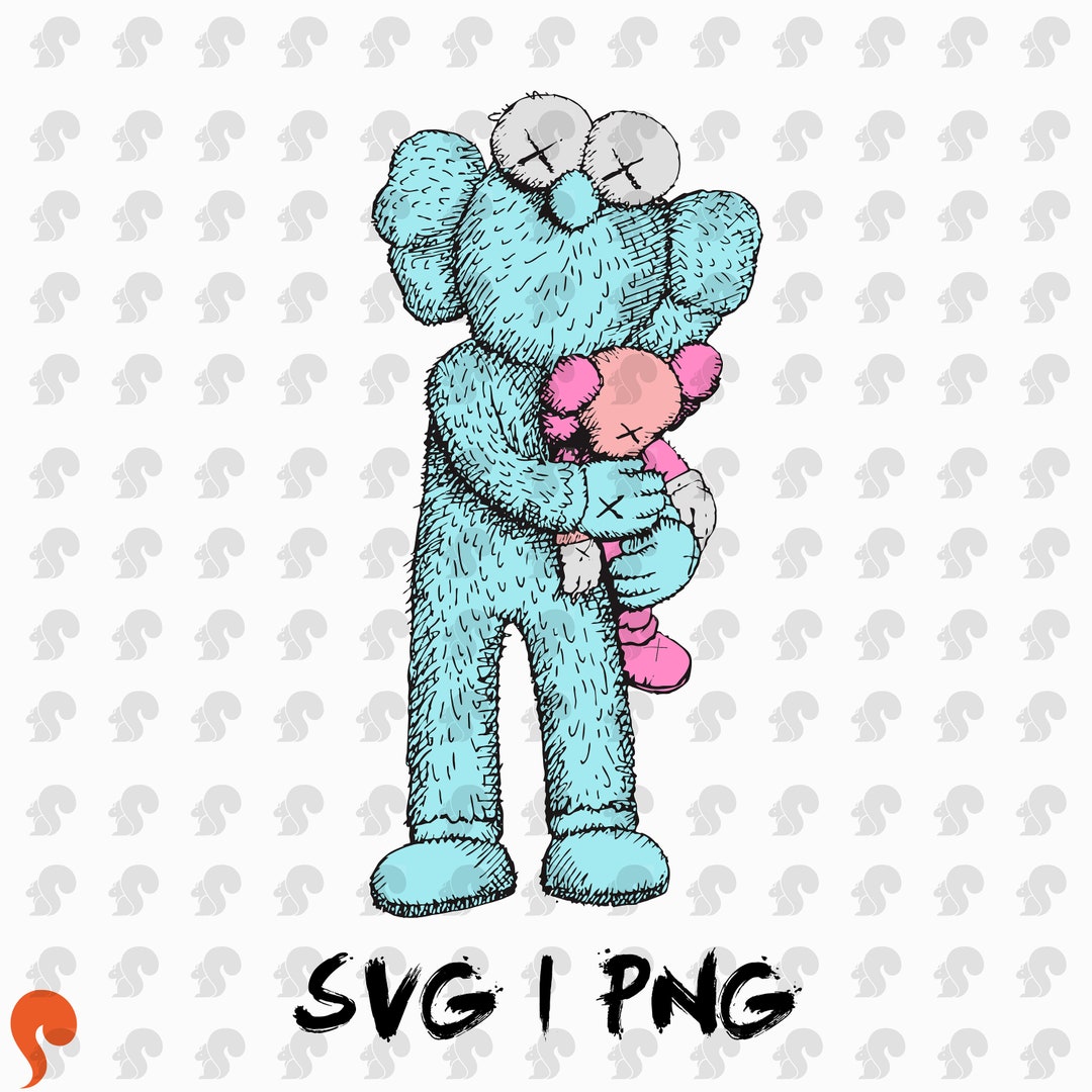 Blue and Pink Kaws Svg Kaws Figure PNG Kaws Png Svg Kaws - Etsy