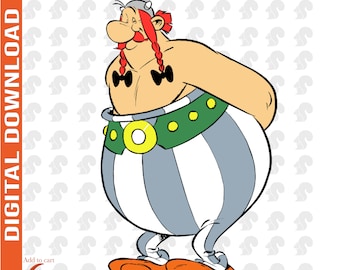 Asterix and Obelix Png, Asterix Clipart, Obelix Clipart, Instant ...