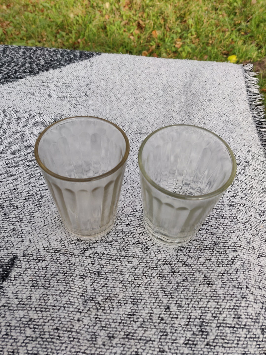 Set of 2 Old Soviet Faceted Drinking Glasses USSR Antique - Etsy