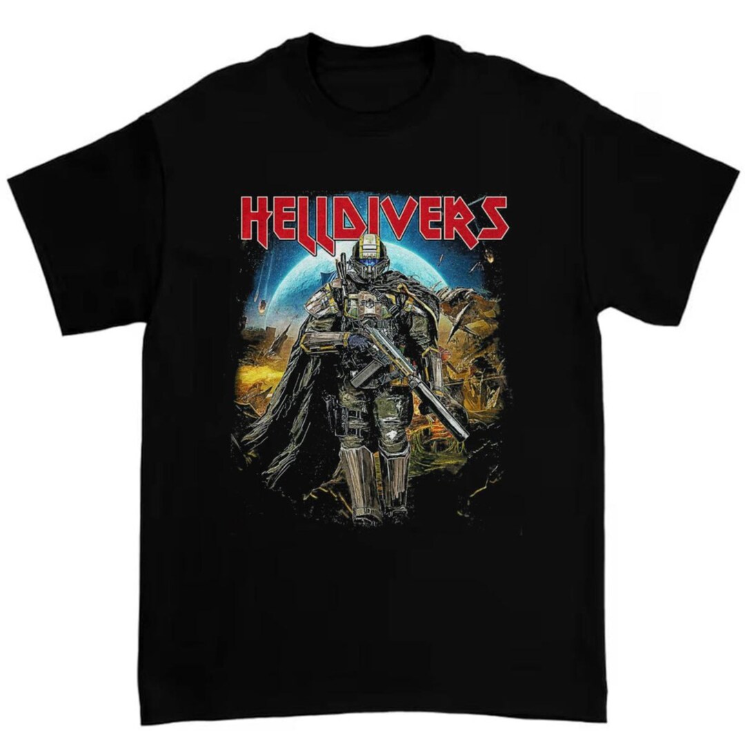 Helldivers 2 Skull Graphic Shirt, Video Game Shirt, Divers 2 Tee ...