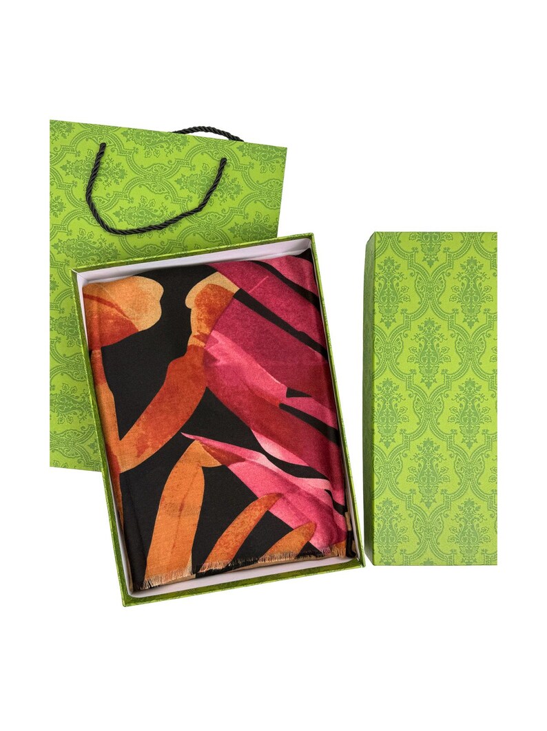 Luxury Soft Scarf With Elegant Gift Box & Bag – Women’s Fashion Wrap ...