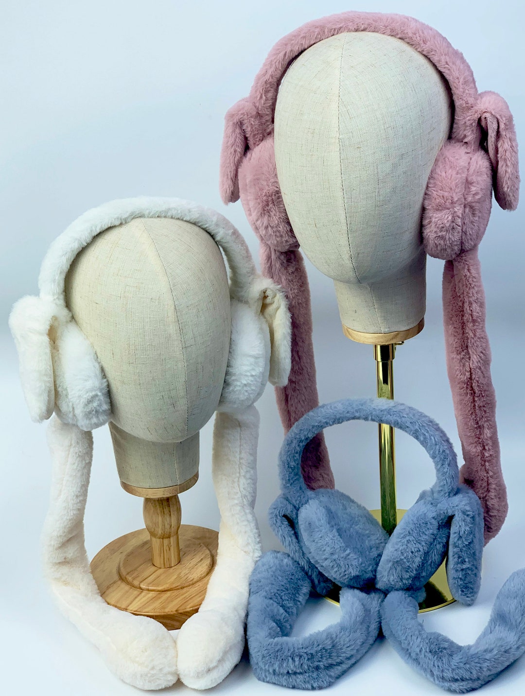 Winter Warm Earmuffs - Winter Earmuffs - With Long Dangling Straps ...