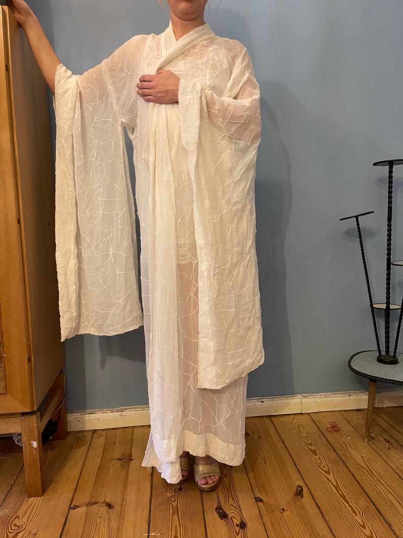Floor Length Robe Bridal Kimono Wedding Robe Long Satin - Etsy