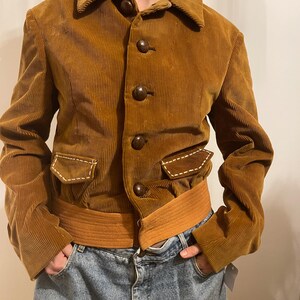 Cord Brown Jacket True 1960's Mod 70‘s USA Size M True Vintage - Etsy
