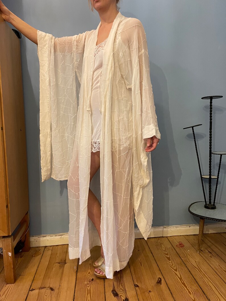 Floor Length Robe Bridal Kimono Wedding Robe Long Satin - Etsy