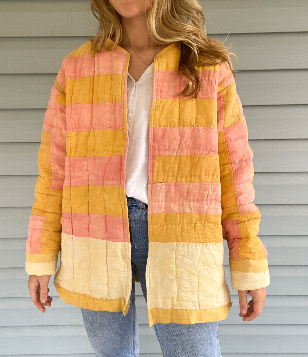 Handmade Quilted Jacket - Etsy