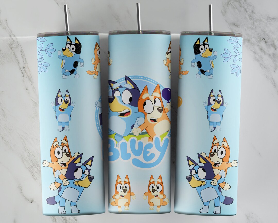Bluey Tumbler Design, 20 Oz Skinny Tumbler Design, Sublimation Image ...