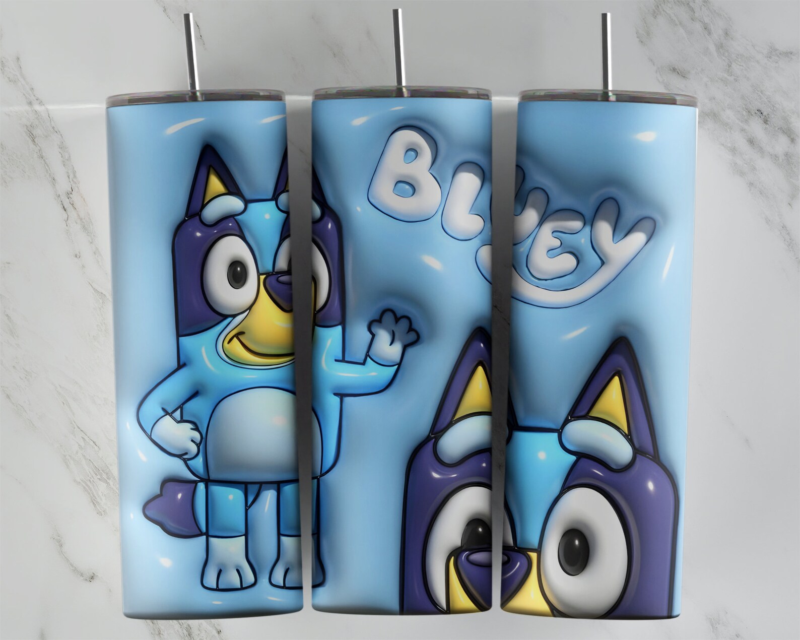 Bluey Tumbler Design, 20 Oz Skinny Tumbler Design, Sublimation Image ...