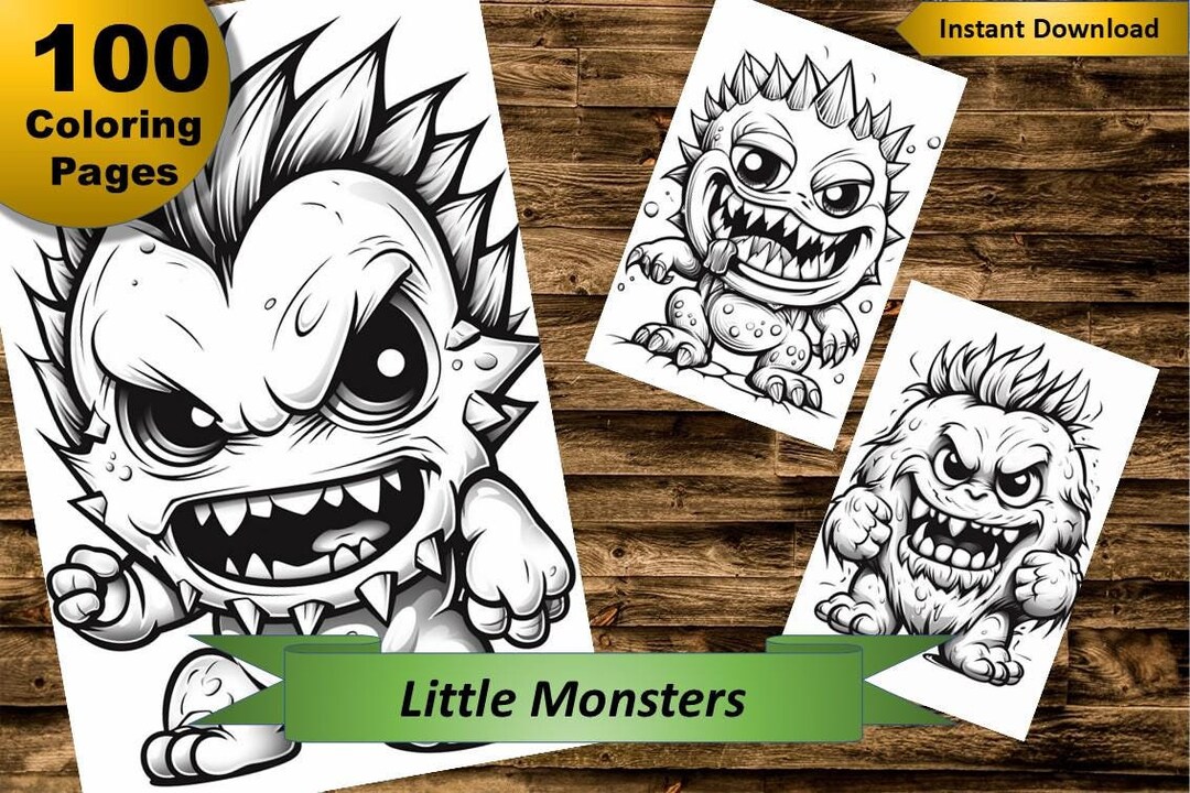 100 Little Monster, Coloring Pages, Coloring Book, Coloring Pages ...