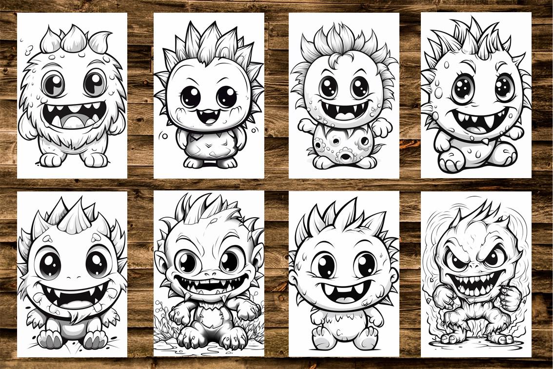 100 Little Monster, Coloring Pages, Coloring Book, Coloring Pages ...