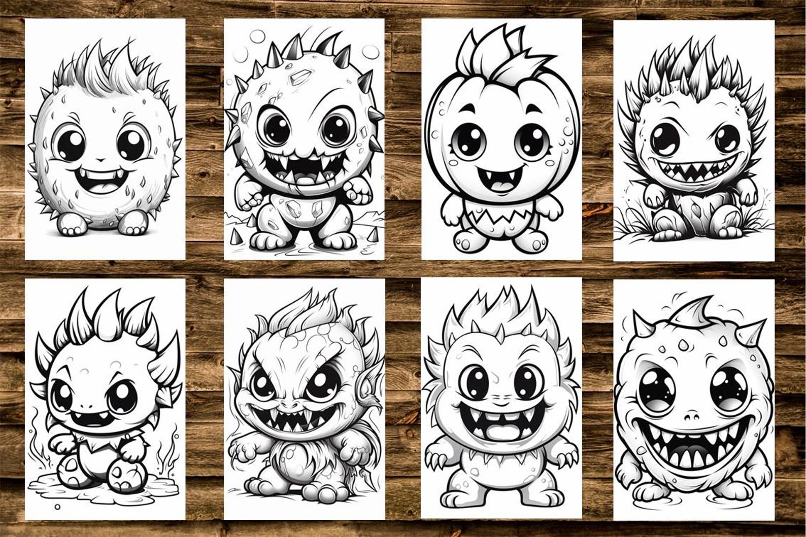 100 Little Monster, Coloring Pages, Coloring Book, Coloring Pages ...