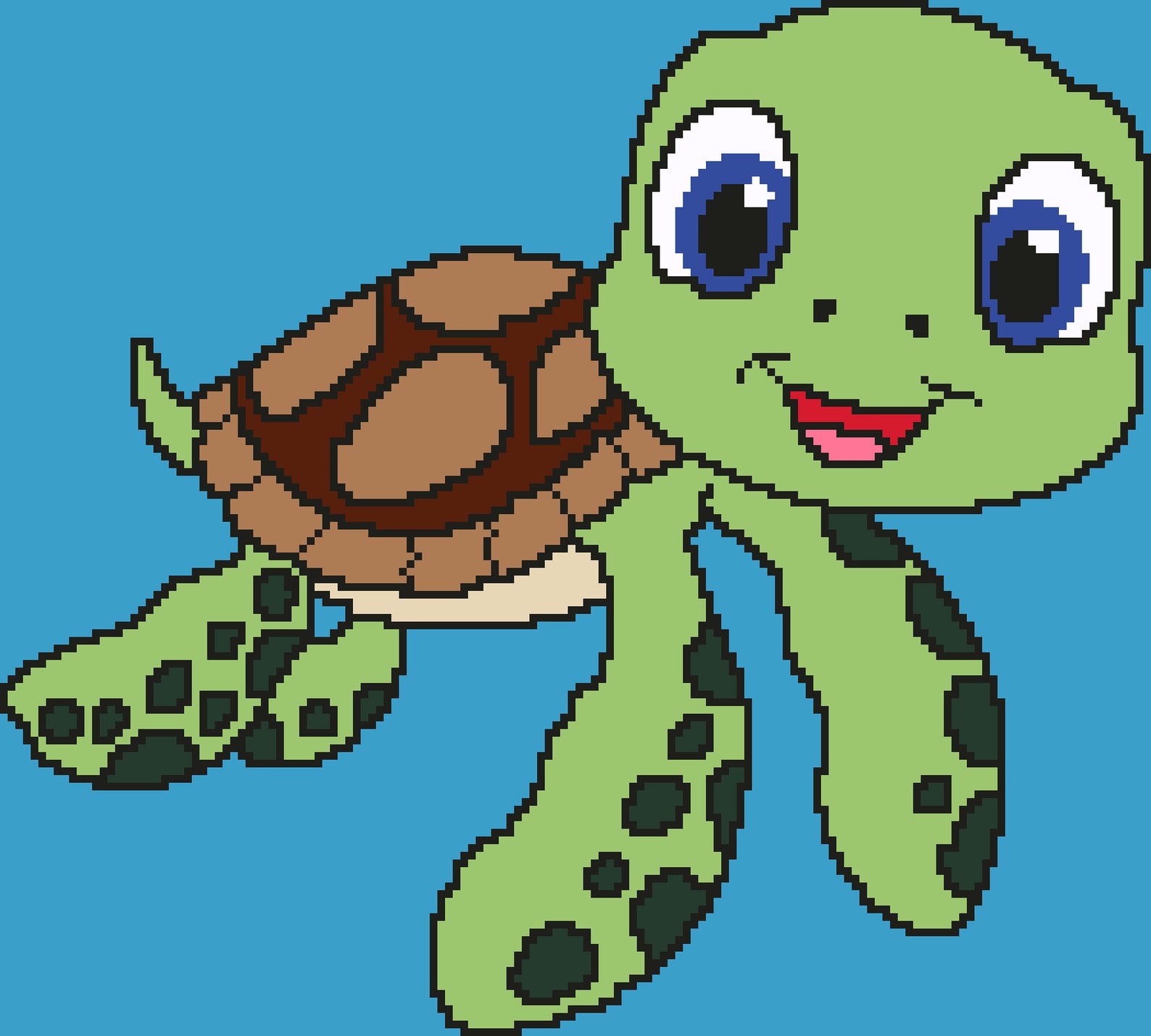 Cute Sea Turtle C2C Crochet Pattern - Etsy Canada