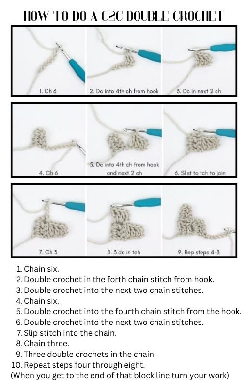 Tinkerbell Crochet Pattern, English Corner-to-corner Blanket ...