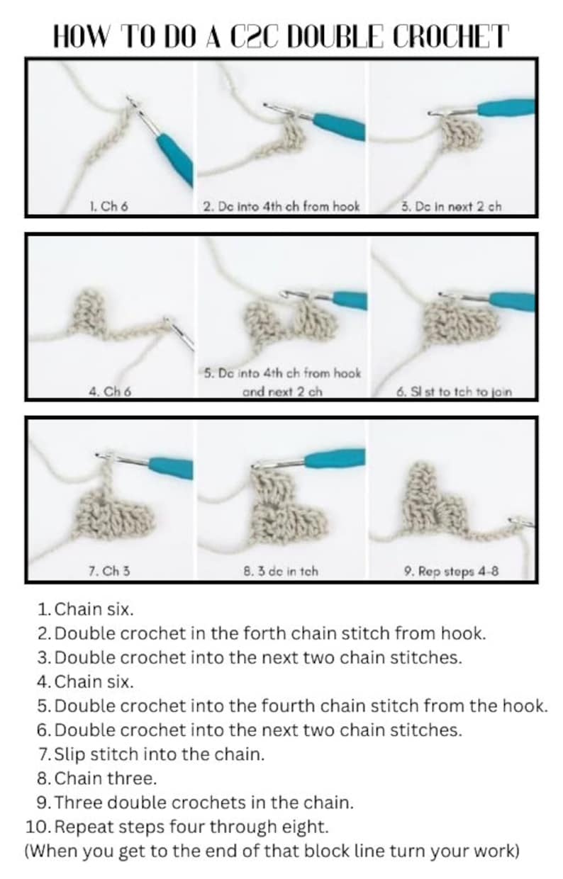 Stitch Grad C2C Crochet Pattern - Etsy